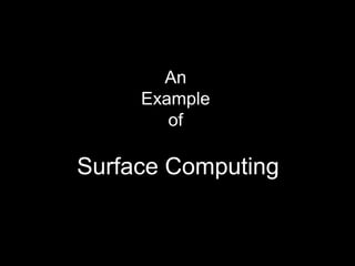 Surface computing | PPT