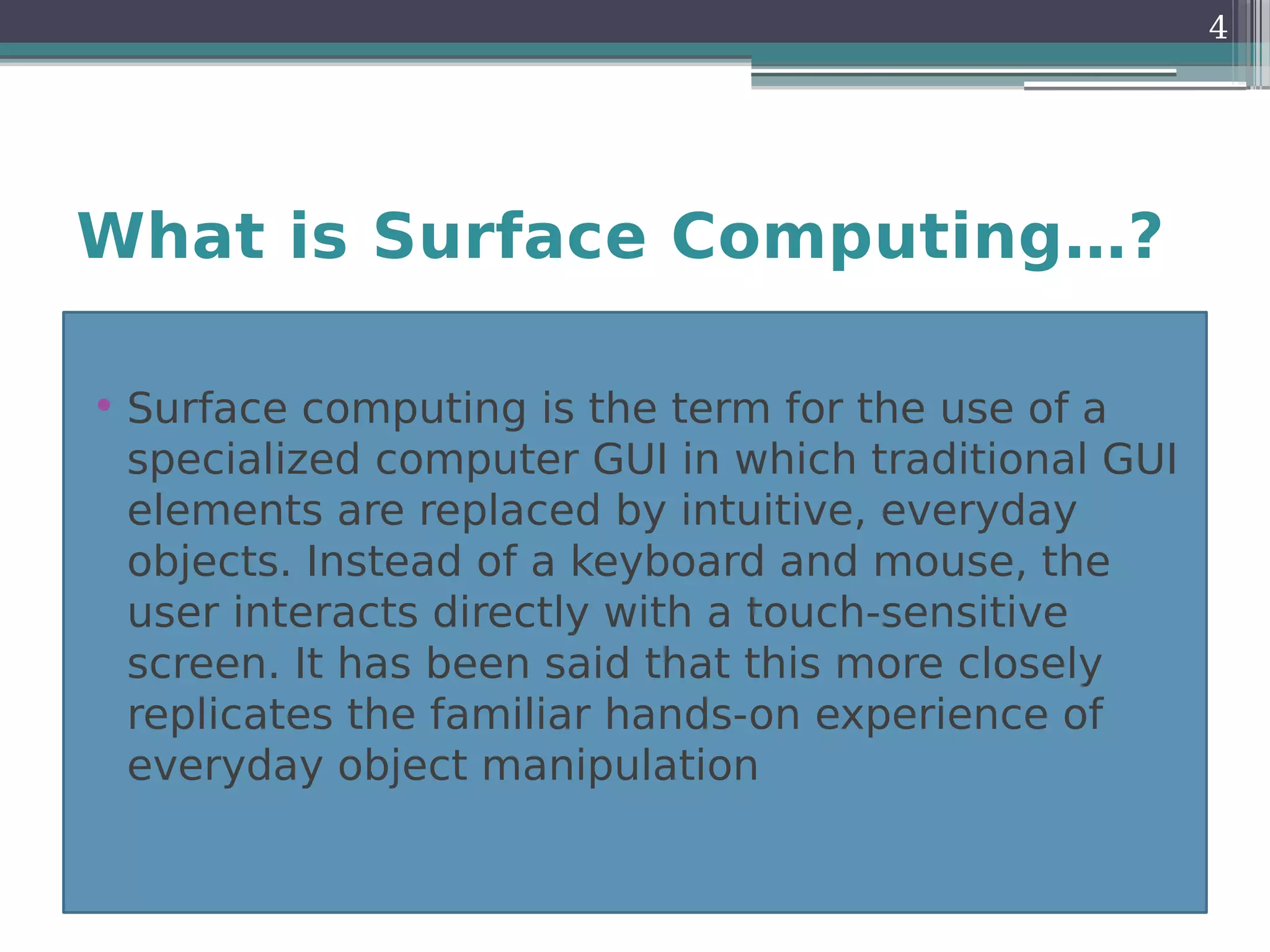 Surface computing | PDF