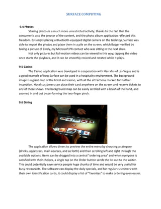 Surface computing1 | PDF