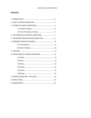Surface computing1 | PDF