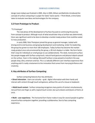 Surface computing1 | PDF