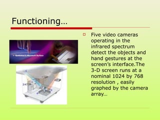 Surface computing by deekshita bhuyan | PPT | Computing | Technology & Computing