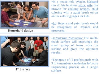 Surface computing,towards business technology | PDF