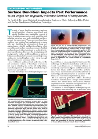 Surface condition impacts part performancwe | PDF