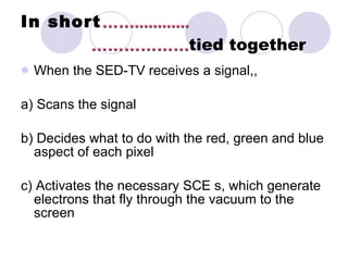Surface Conduction Electron Emitter Display | PPT