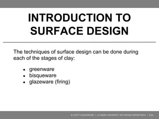 Surface Design Presentation | PDF