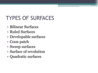 Surface design and visible surfaces | PPTX