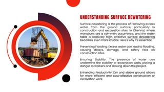 Professional Surface Dewatering in Chennai | Asian Dewatering | PPT