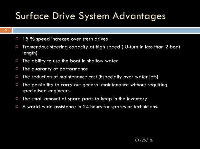 Surface Drive System (Sds)0112 | PPT