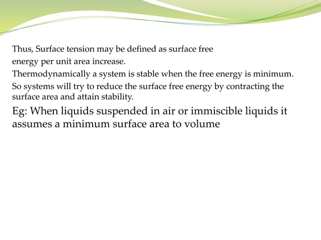 SURFACE ENERGY.pptx | Chemistry | Science