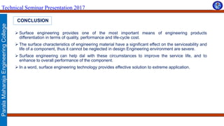 Surface engineering | PPTX