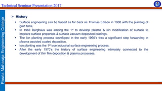 Surface engineering | PPTX