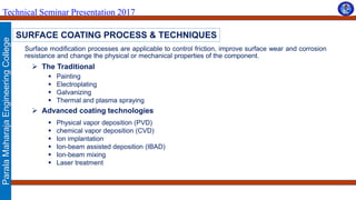 Surface engineering | PPTX