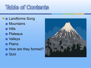 Surface features project | PPT