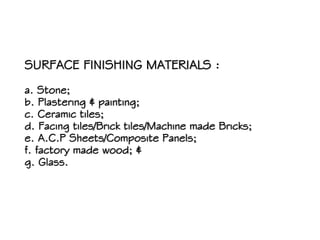 Surface finishes | PDF