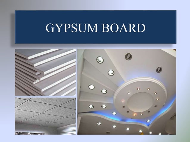 Gypsum Board(internal finish) | PPTX | Home Improvement | Home & Garden