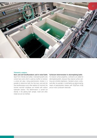 Metrohm – customized analysis for surface finishing, Process control in ...