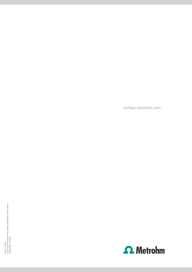 Metrohm – customized analysis for surface finishing, Process control in ...
