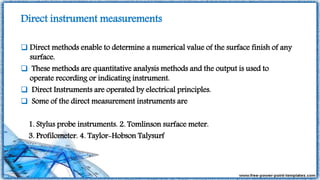 Surface finishing measurement tools - Tomlinson Surface meter and ...
