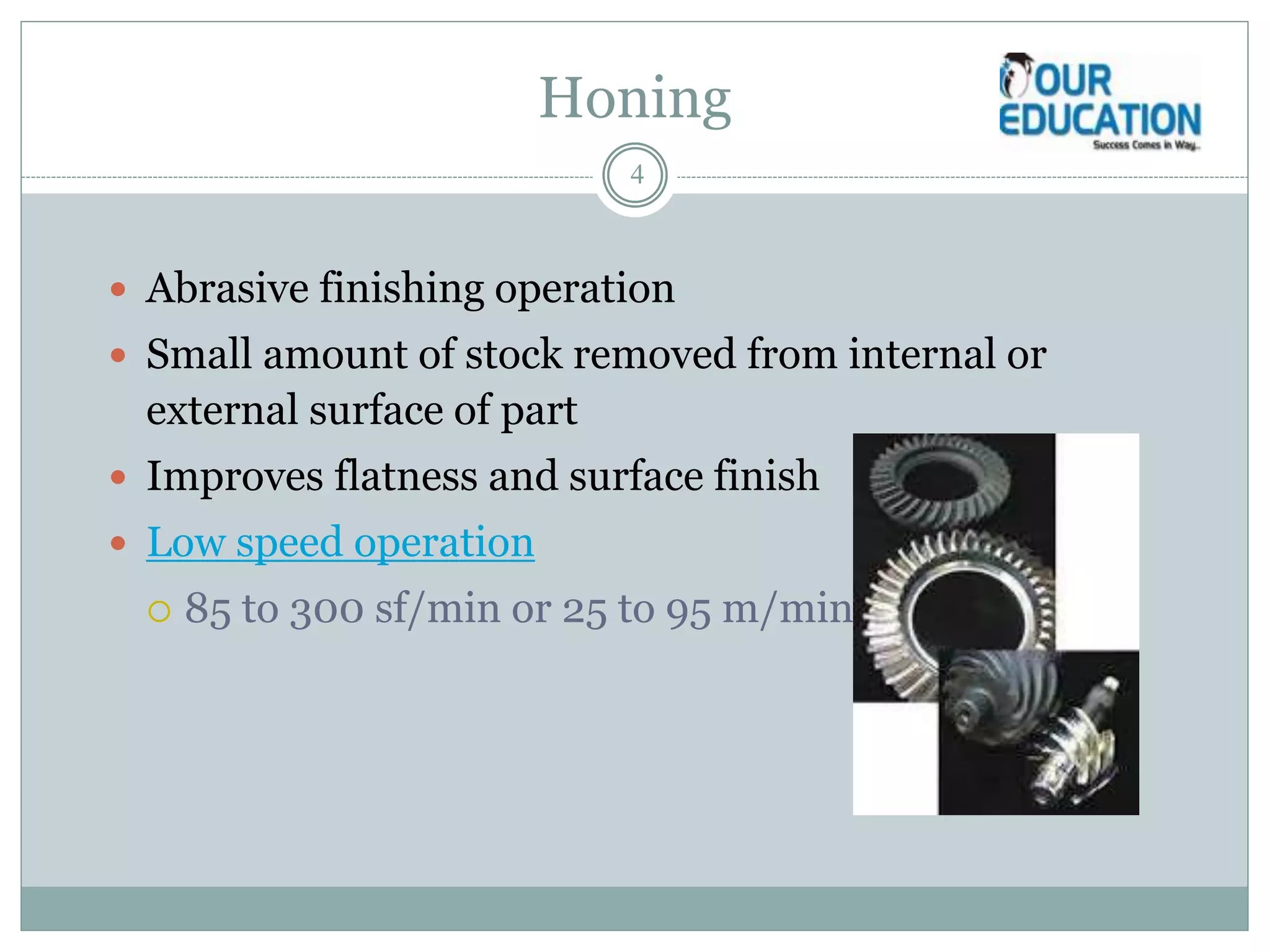 Surface finishing process | PPTX