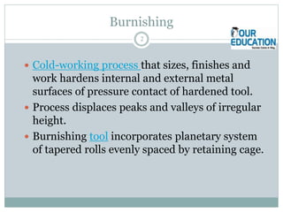 Surface finishing process | PPTX