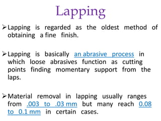 Surface finishing processes | PPTX
