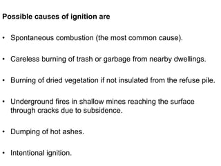 Surface fire in coalfields | PPT