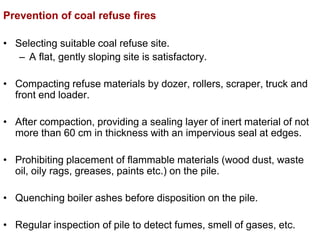 Surface fire in coalfields | PPT