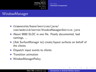 Introduction to Android Window System | PDF