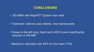 Surface guided deep inspiration breath hold (SG-DIBH) in ultra ...