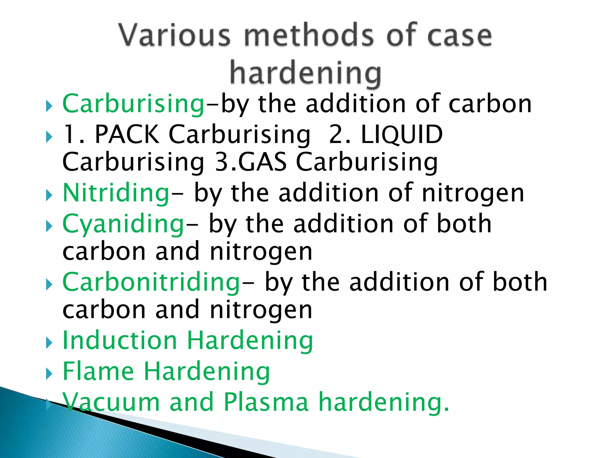 Surface heat treatment (or) case hardening | PPTX