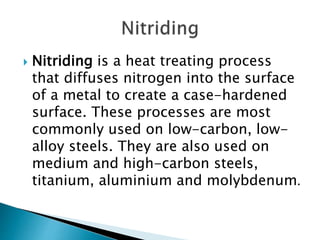 Surface heat treatment (or) case hardening | PPTX
