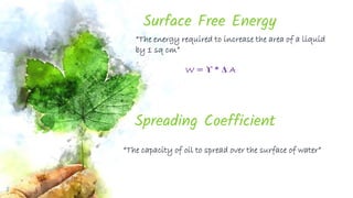 Surface & interfacial phenomenon | PPT