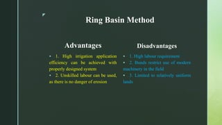 Surface irrigation methods | PPTX