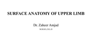 Surface marking upper limb | PPTX