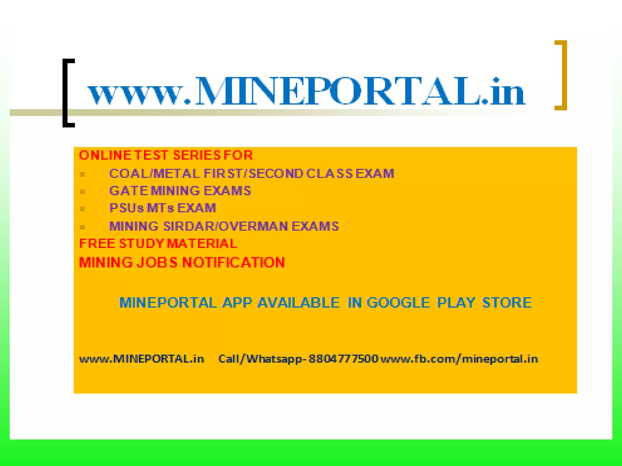 Surface miner and its performance | PPT