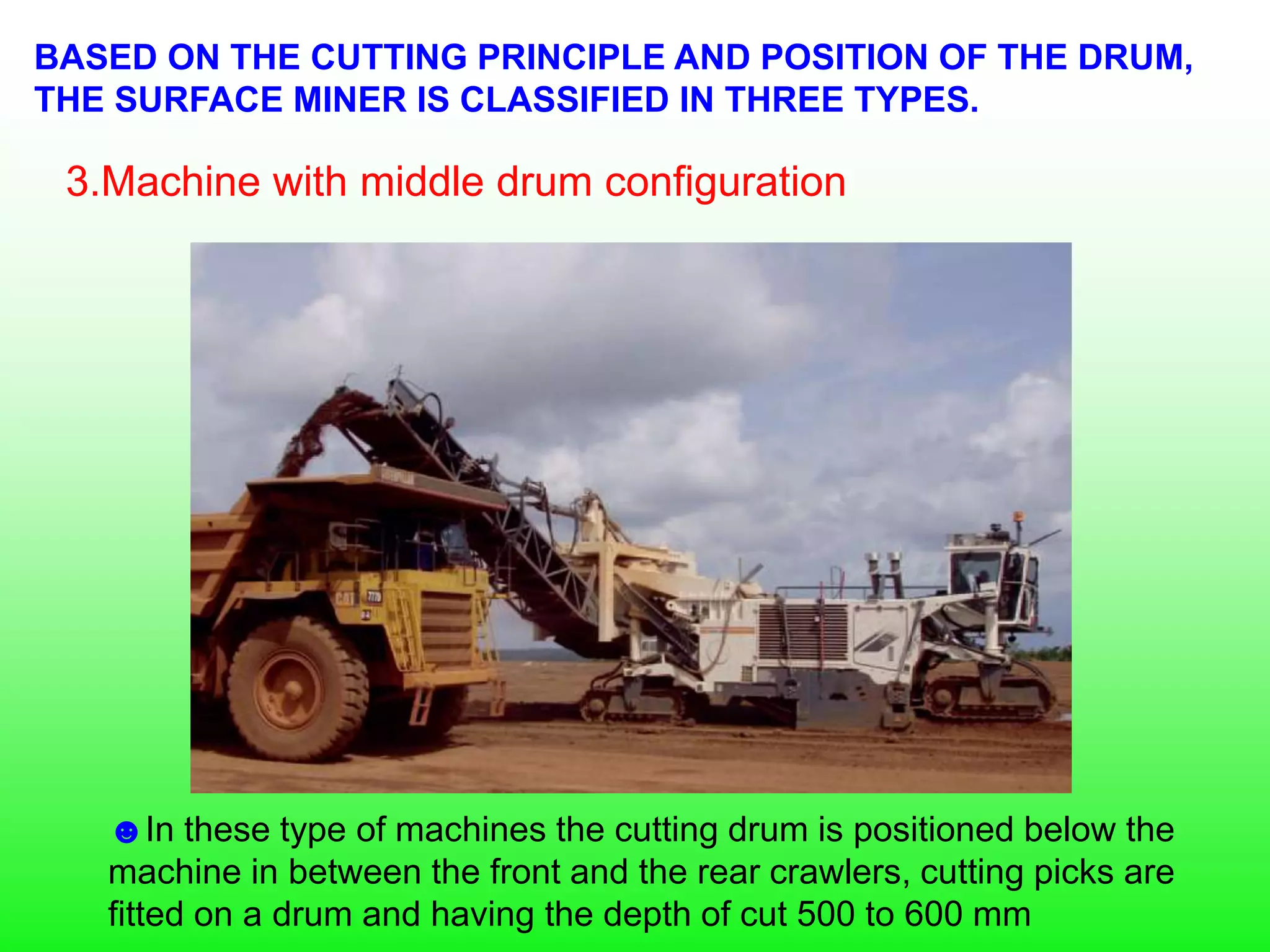 Surface miner and its performance | PPT