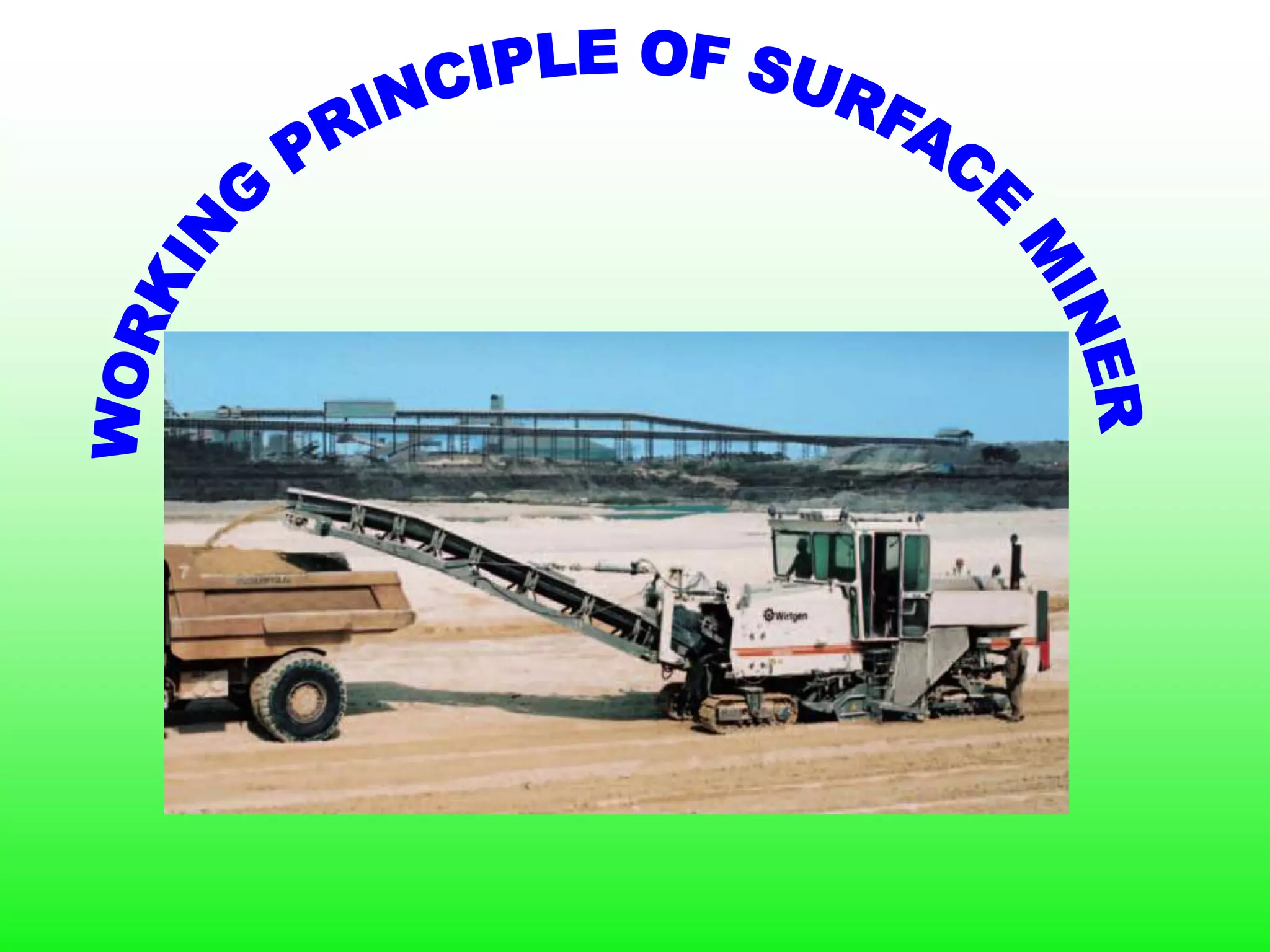 Surface miner and its performance | PPT