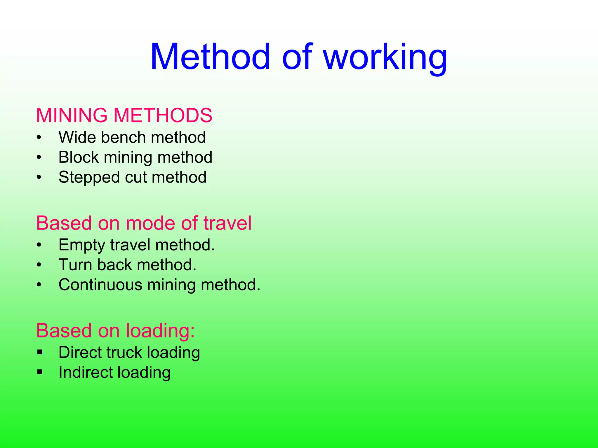 Surface miner and its performance | PPT