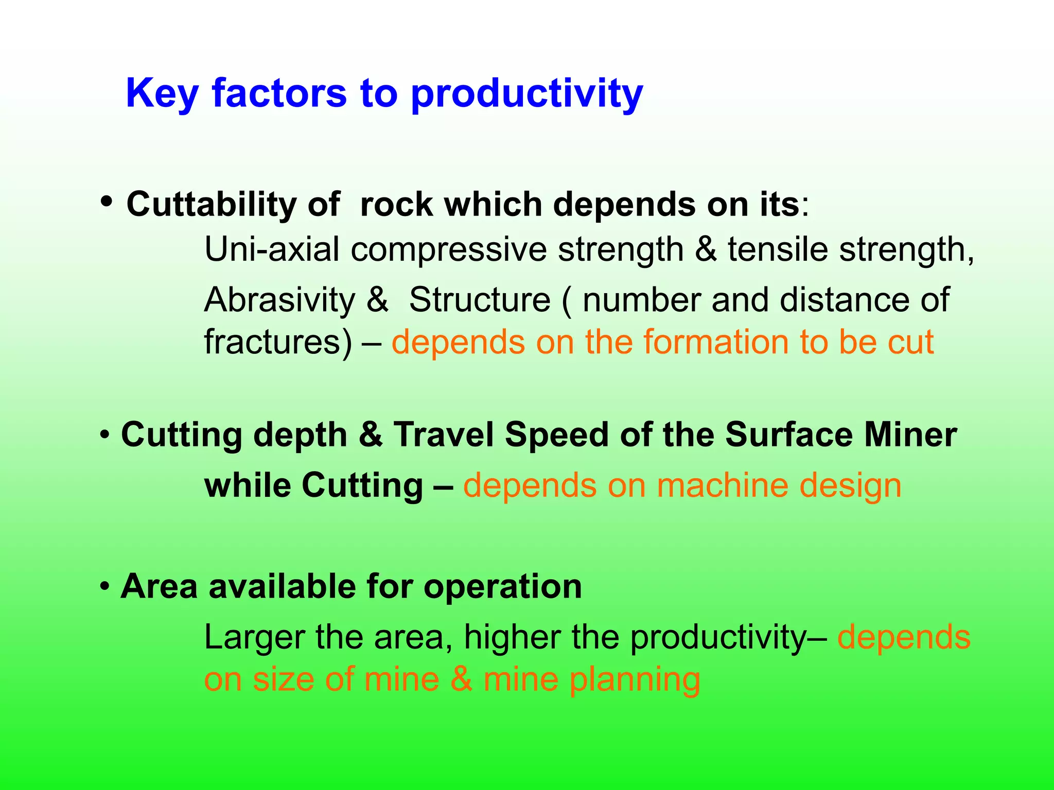 Surface miner and its performance (1) | PPT