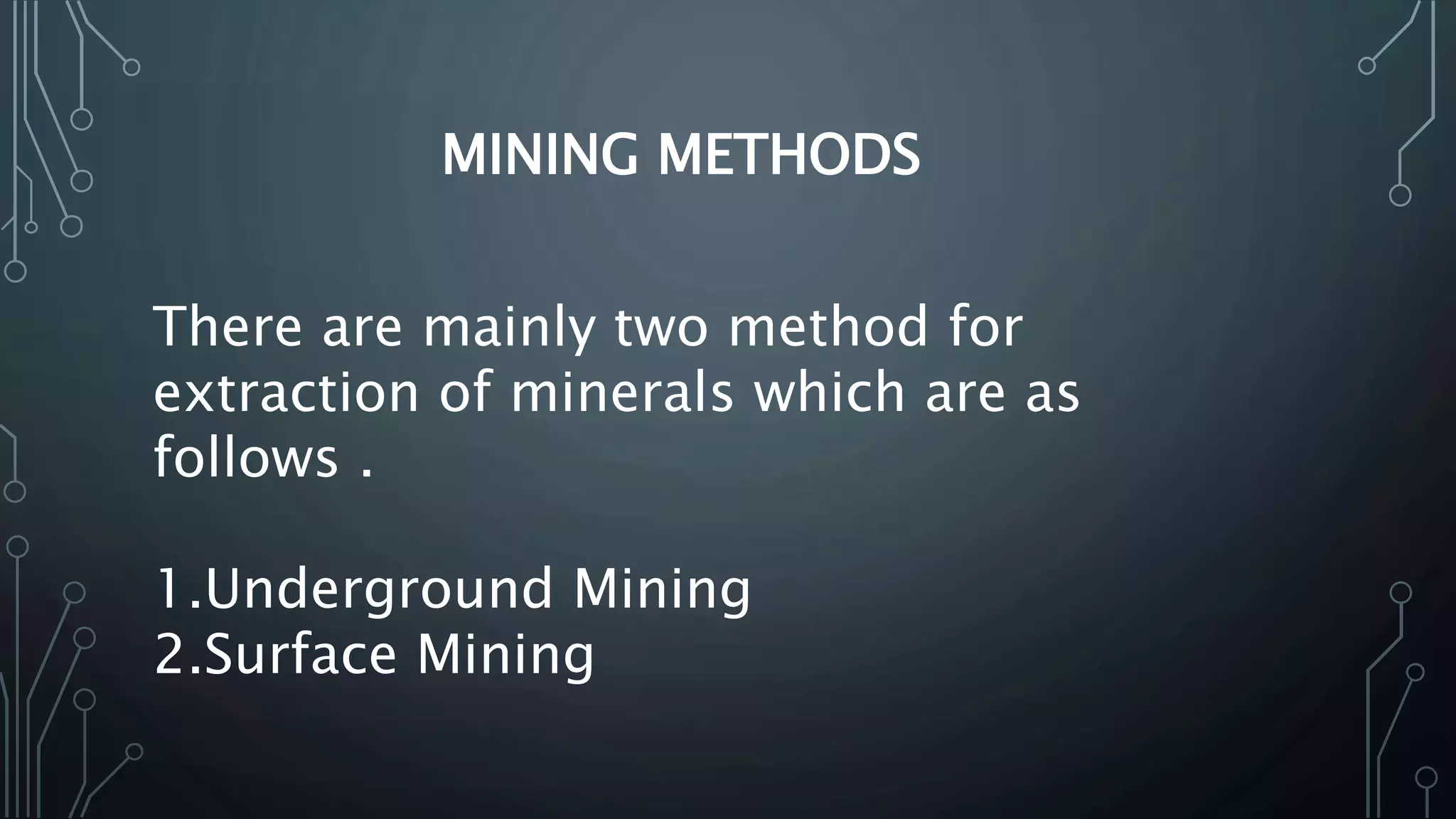 Surface mining | PPTX
