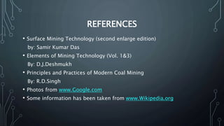 Surface mining | PPTX