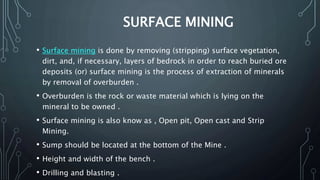 Surface mining | PPTX