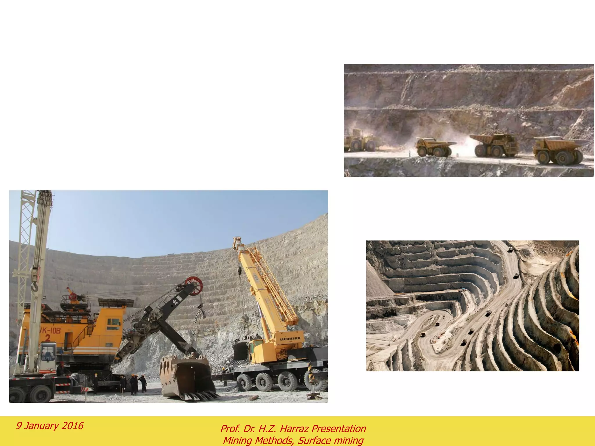 Surface mining planning and design of open pit mining | PDF | Geology ...