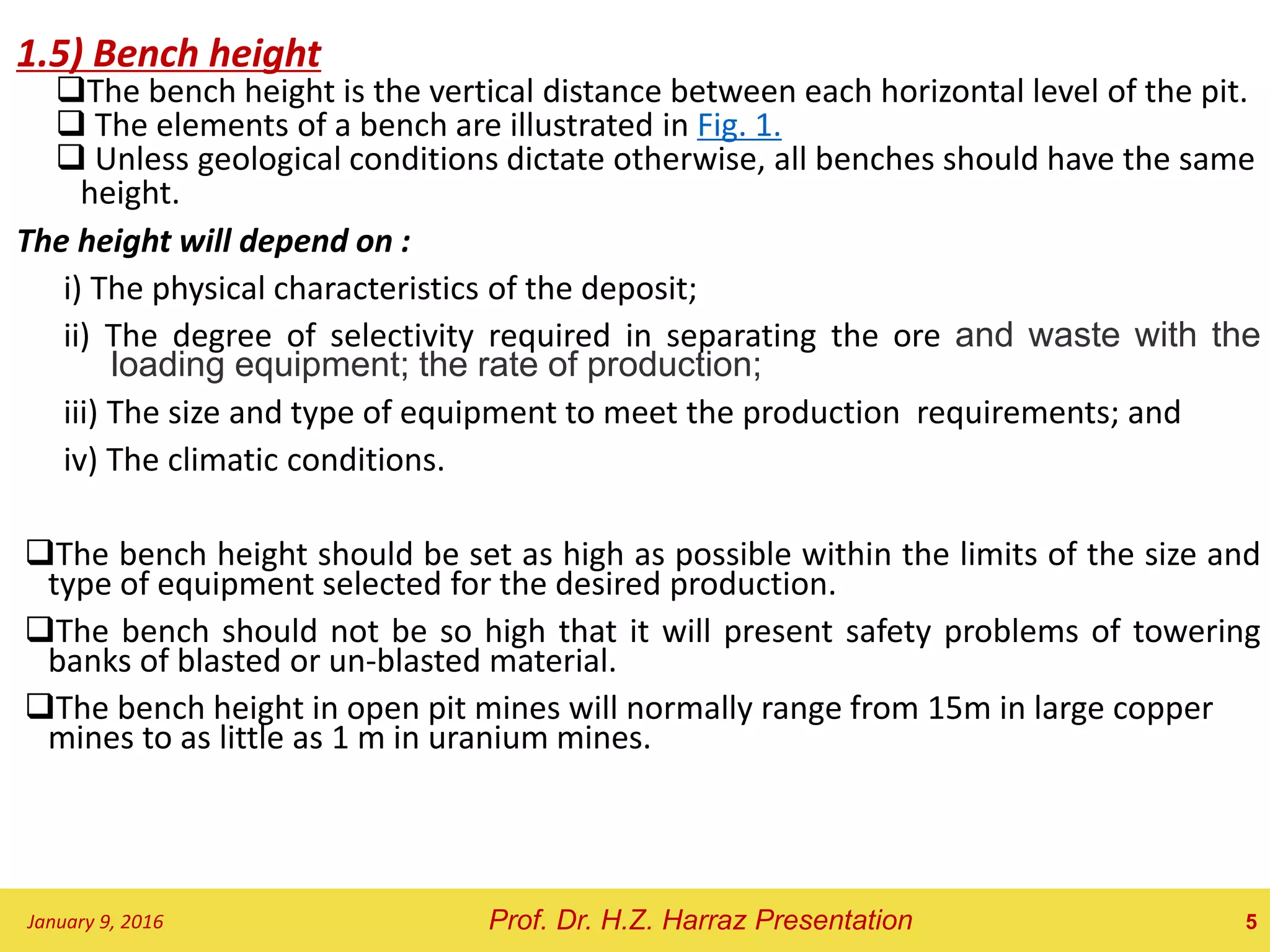 Surface mining planning and design of open pit mining | PDF