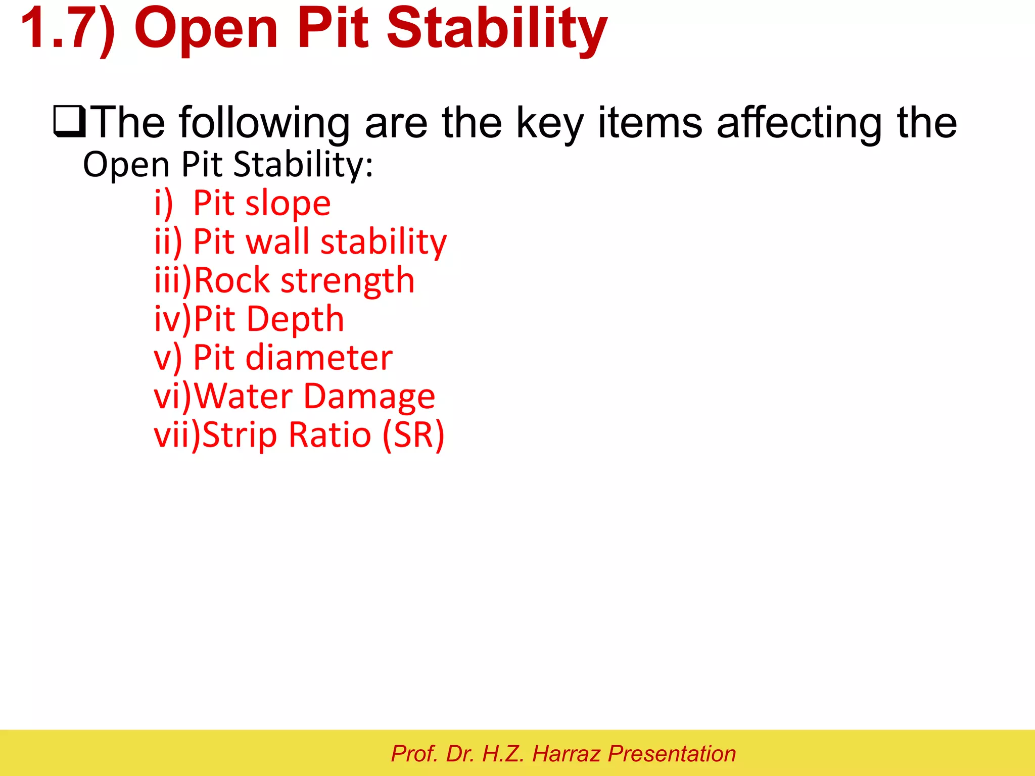 Surface mining planning and design of open pit mining | PDF