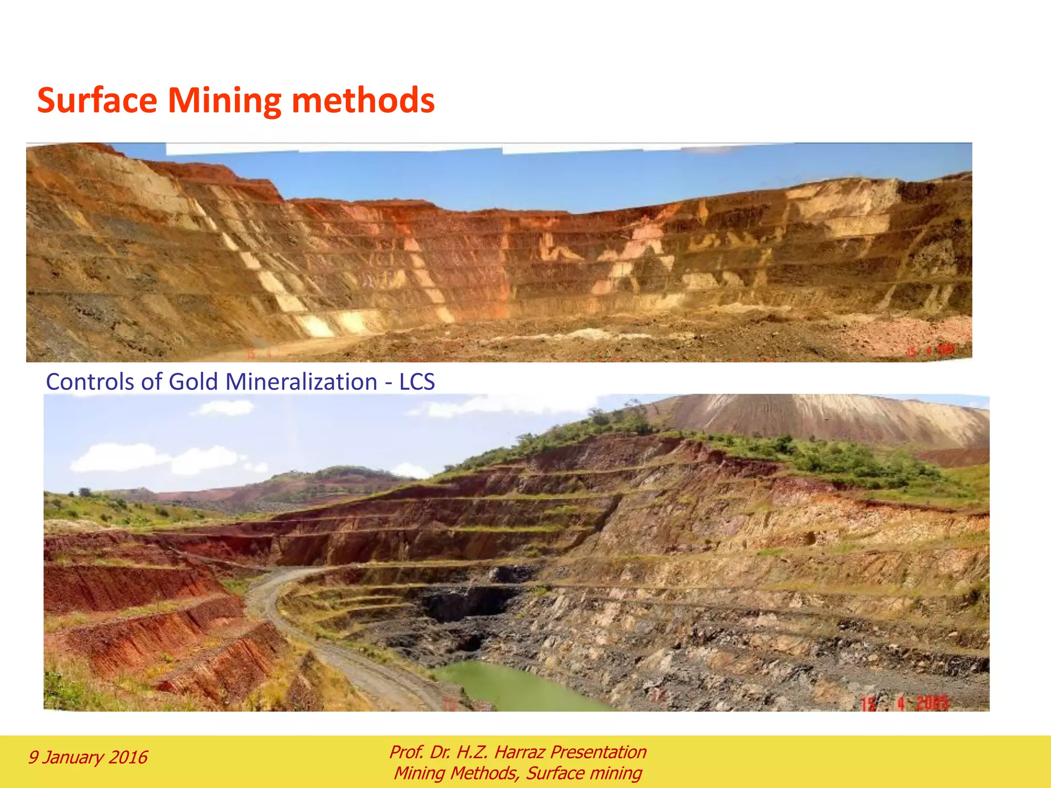 Surface mining planning and design of open pit mining | PDF