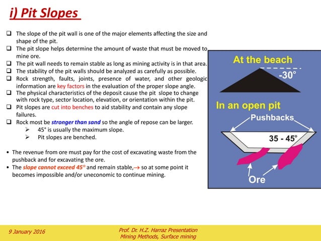 Surface mining planning and design of open pit mining | PDF | Geology ...