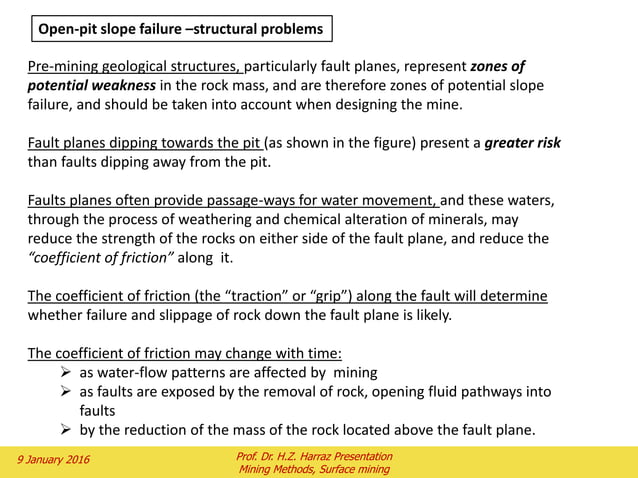 Surface mining planning and design of open pit mining | PDF | Geology ...