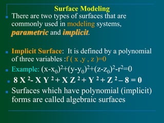 Surface modelling | PPTX